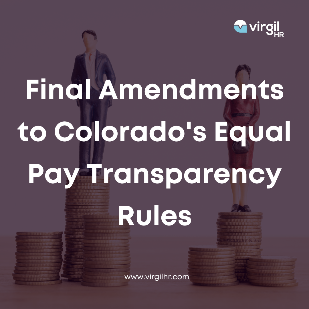 Final Rules for Equal Pay Transparency Amendments to Colorado's Equal ... Final Rules for Equal Pay Transparency Amendments to Colorado's Equal ...
